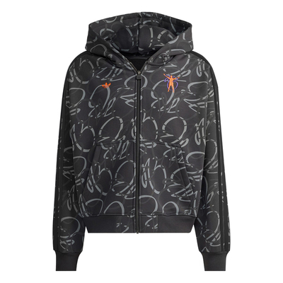 皇贝正品Adidas阿迪达斯贝林厄姆休闲宽松连帽复古加绒卫衣KD6519