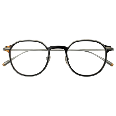 Masunaga增永纯钛圆形男女眼镜架