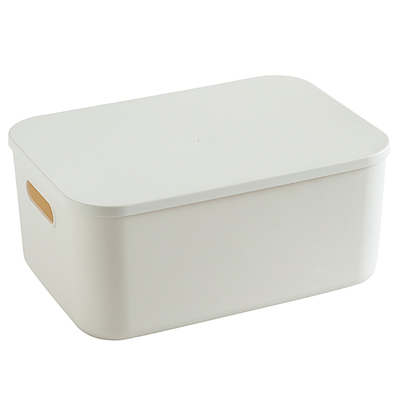 桌面零食杂物整理带盖塑料收纳盒