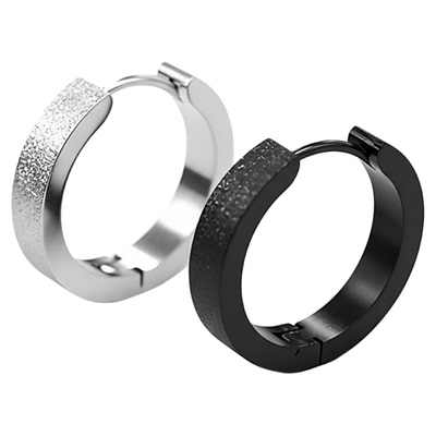 男士耳圈韩版单只霸气风刻字韩版