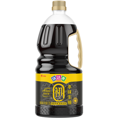 欣和味达美初0添加本味生抽1.78L