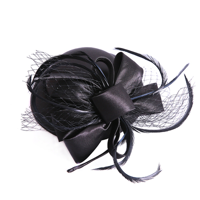 初秋新款名媛风晚宴会婚纱帽子