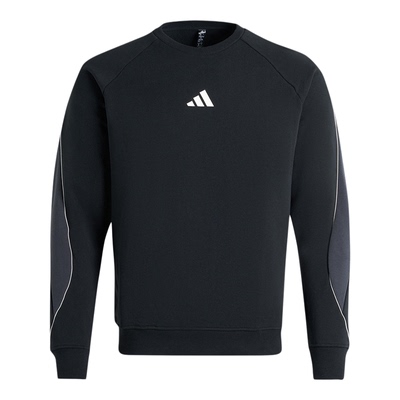 Adidas/阿迪达斯正品2025秋季款男士运动圆领针织卫衣KC2860