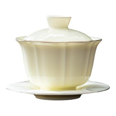 恬静生活羊脂玉茶漏/过滤