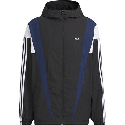 Adidas/阿迪达斯官方正品三叶草男士梭织拼接连帽宽松外套KS3552