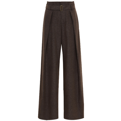 夏莫卡天丝木棉垂感西装阔腿裤