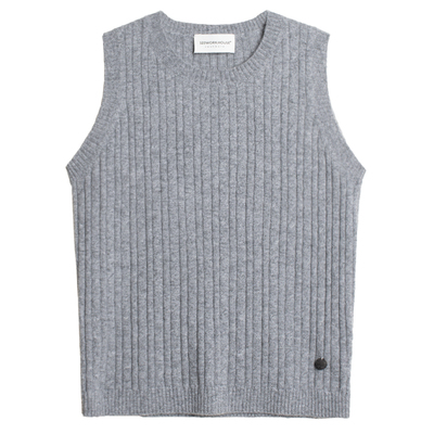 绞花通勤简约背心上衣女