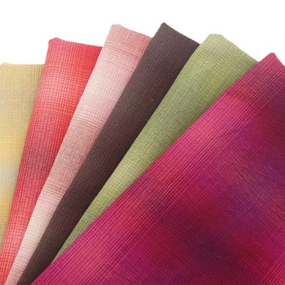 渐变棉布DIY手工拼布口金包