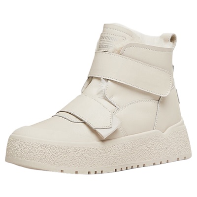 天美意冬新款商场同款厚底增高毛绒魔术贴女短靴BK751DD4