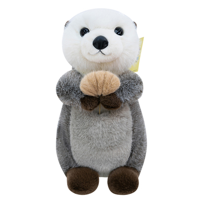 小水獭公仔绑窗帘布娃娃磁铁玩偶