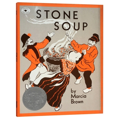 石头汤 英文原版绘本 Stone Soup 凯迪克银奖 儿童英语启蒙图画书 亲子趣味读物 英文版进口原版书籍