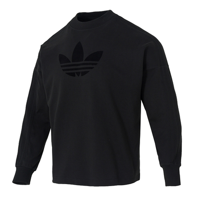 阿迪达斯三叶草男长袖纯棉T恤