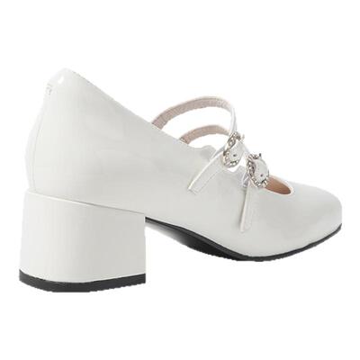 YongeFinch扬芬缇2026春季款漆皮单鞋双排扣中跟玛丽珍鞋YBREVER