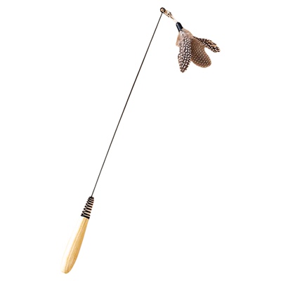 CFA赛级逗猫棒长杆猫玩具自嗨解闷神器幼猫小猫咪逗猫羽毛替换头