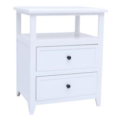 柜子象牙白整装床边柜北欧