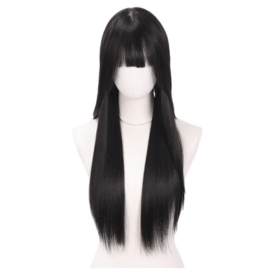 【田羲薇同款】齐刘海黑长直假发