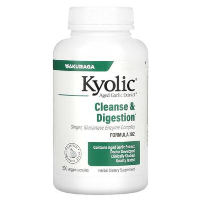 Kyolic陈年大蒜提取物和酵母配方免疫力大蒜素精华维护肠胃健康