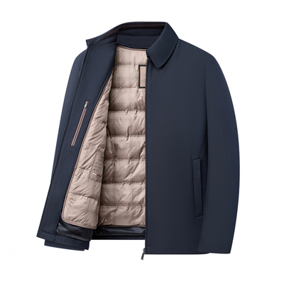 皮尔卡丹商务夹克羽绒服