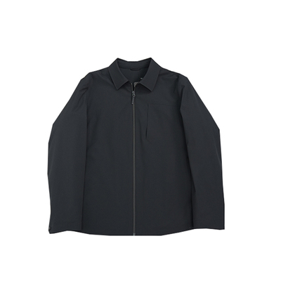 领佐诺依男士翻领微皱保暖棉服