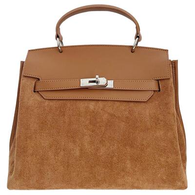 jpj铂金包灯芯绒牛皮ins风通勤包