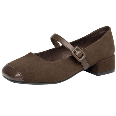 配裙子浅口玛丽珍鞋戈美其仙女风