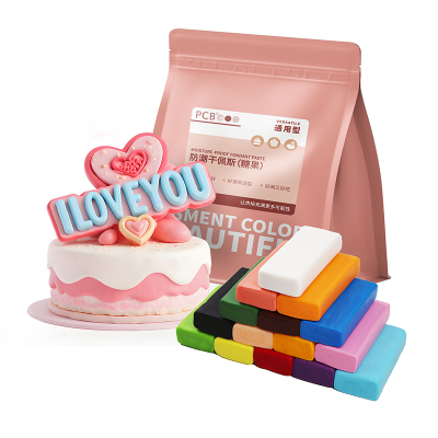 PCB彩色翻糖膏干佩斯防潮通用蝴蝶结刻糖牌翻糖膏烘焙装饰材料