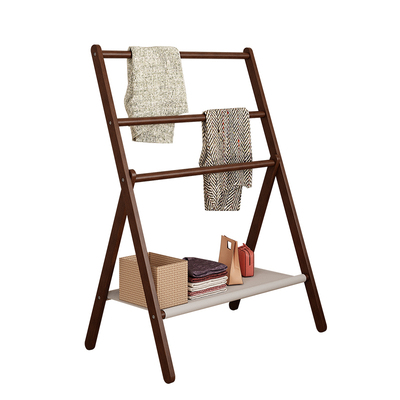 实木家用落地挂衣架可折叠衣帽架