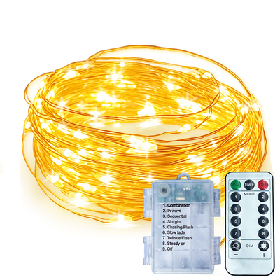 usb铜线灯串带遥控led户外装饰条