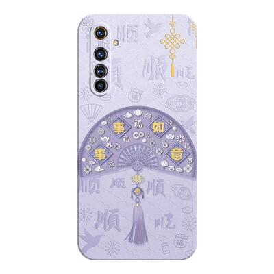适用真我x50pro手机壳送挂绳