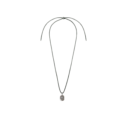 USITE八芒星方形许愿石抽绳项链