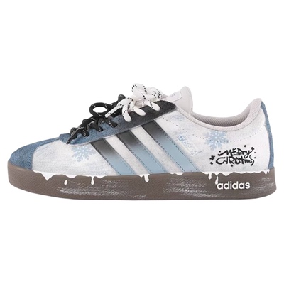 Adidas neo VL 北海道冬雪圣诞限定潮流百搭休闲板鞋男女鞋定制鞋