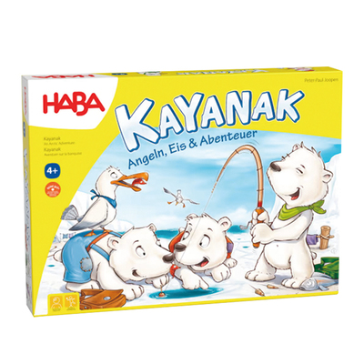 德国HABA桌游4岁以上北极熊钓鱼