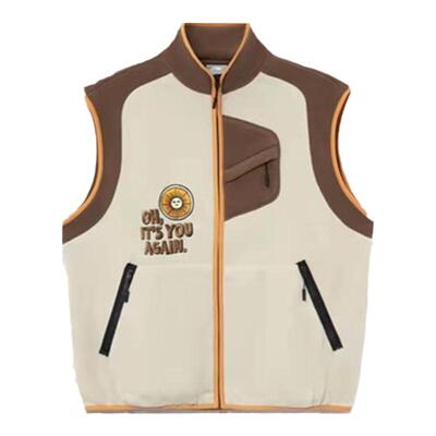 李宁年秋冬季新款男悟行都市户外摇粒绒宽松无袖马甲 AMDR075