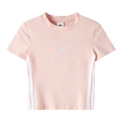 幸运叶子|Adidas/阿迪达斯短袖女装运动粉色圆领半袖T恤KD2343