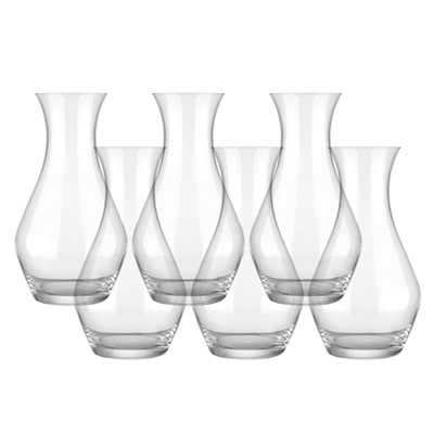 【秒杀】RIEDEL位上红酒/白酒分酒器6只套装无铅水晶高档礼盒送礼