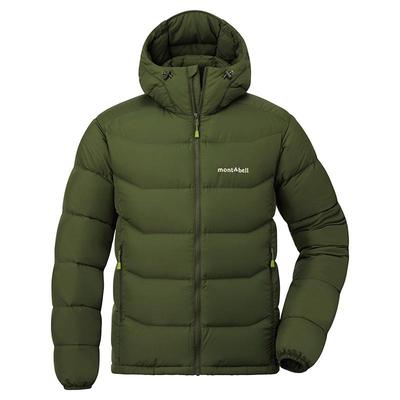 montbell日本蒙贝欧秋冬季新款欧版男士羽绒服舒适保暖连帽鸭绒服