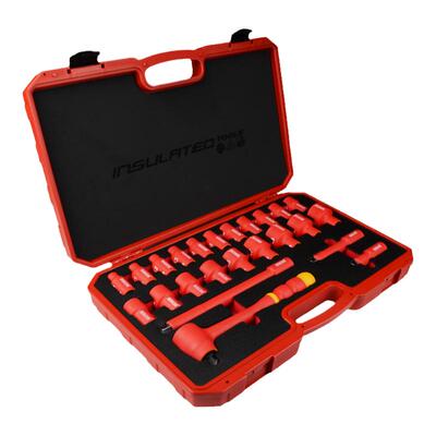 日本罗宾汉绝缘套筒扳手耐高压套装棘轮正反转扳手REV-19SREV-24S