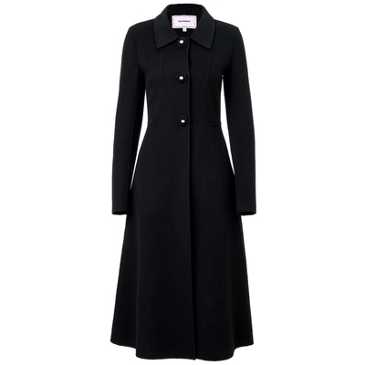 【奥莱】MAXRIENY极简赫本风羊毛大衣中长款外套