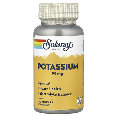 Solaray Potassium钾心脏健康电解质补充心血管健康能量补充