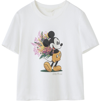 播商场同款迪士尼米奇系列休闲短袖T恤女春夏BDS3YD3031