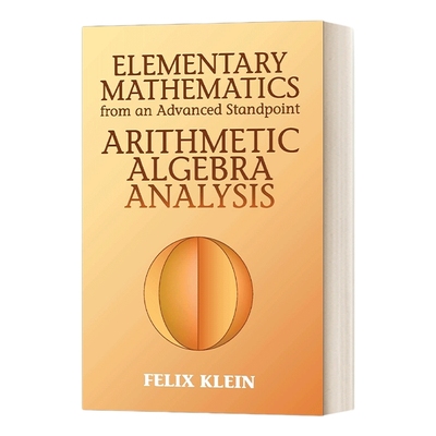 英文原版 Elementary Mathematics from an Advanced Standpoint 从高等角度看初等数学 算术 代数 分析 英文版 进口英语书籍