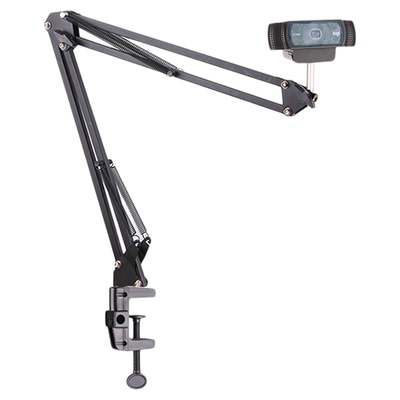 罗技C920/C1000e竖屏通用主播直播摄像头支架桌面万向悬臂架子
