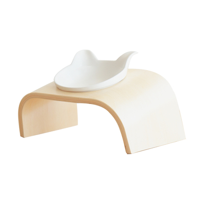 宠物原木增高碗架保护颈椎