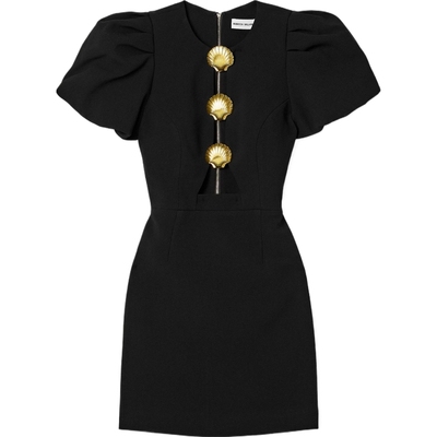 【折扣】Rebecca Vallance 女优雅黑色短裙带缀饰连衣裙