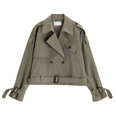 长袖设计感休闲短款外套宽松气质