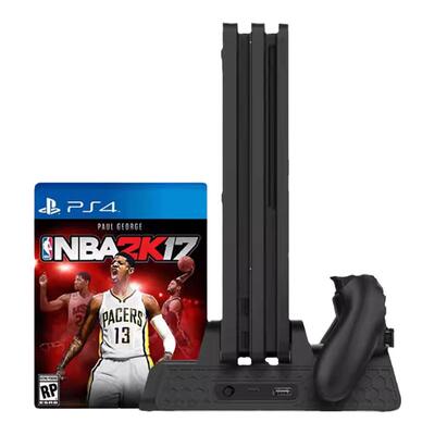 PS4手柄双充电散热支架收纳架