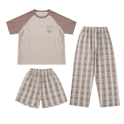 男童夏季薄款棉质家居服套装