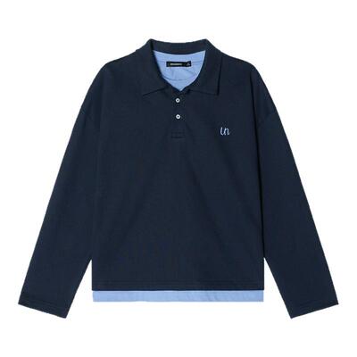学院风高智感休闲Polo卫衣