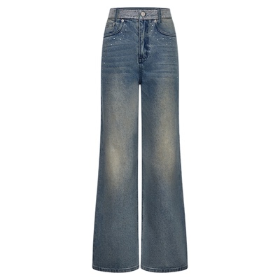 ANN ANDELMAN  秋冬新款女士满钻腰头牛仔喇叭裤银泰百货 301286