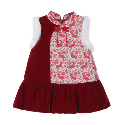 小O宝Okids童装女宝宝拜年服